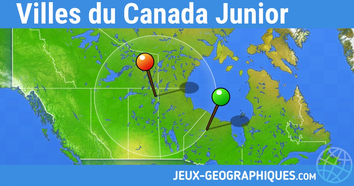 jeux-geographiques.com jeux gratuits Jeu Villes du Canada Junior