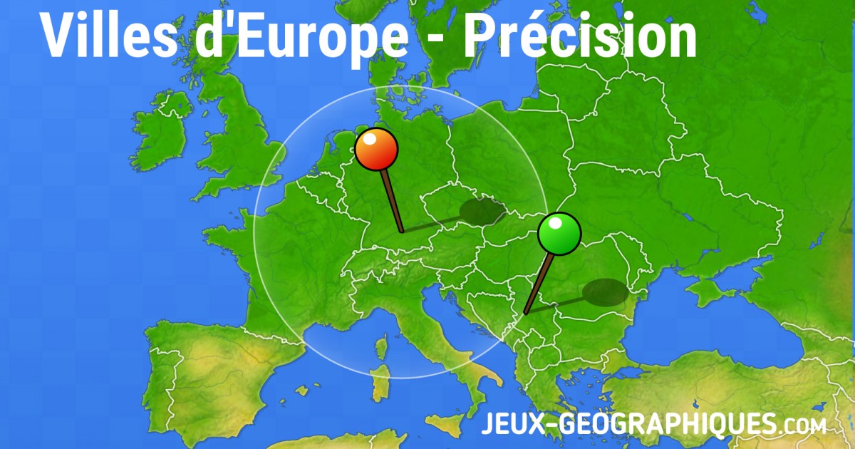 jeux-geographiques.com jeux gratuits Villes d Europe Precision