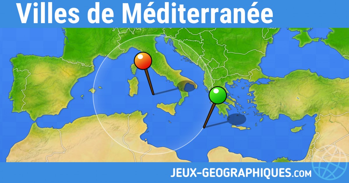 jeux-geographiques.com jeux gratuits Jeu Villes de Mediterranee